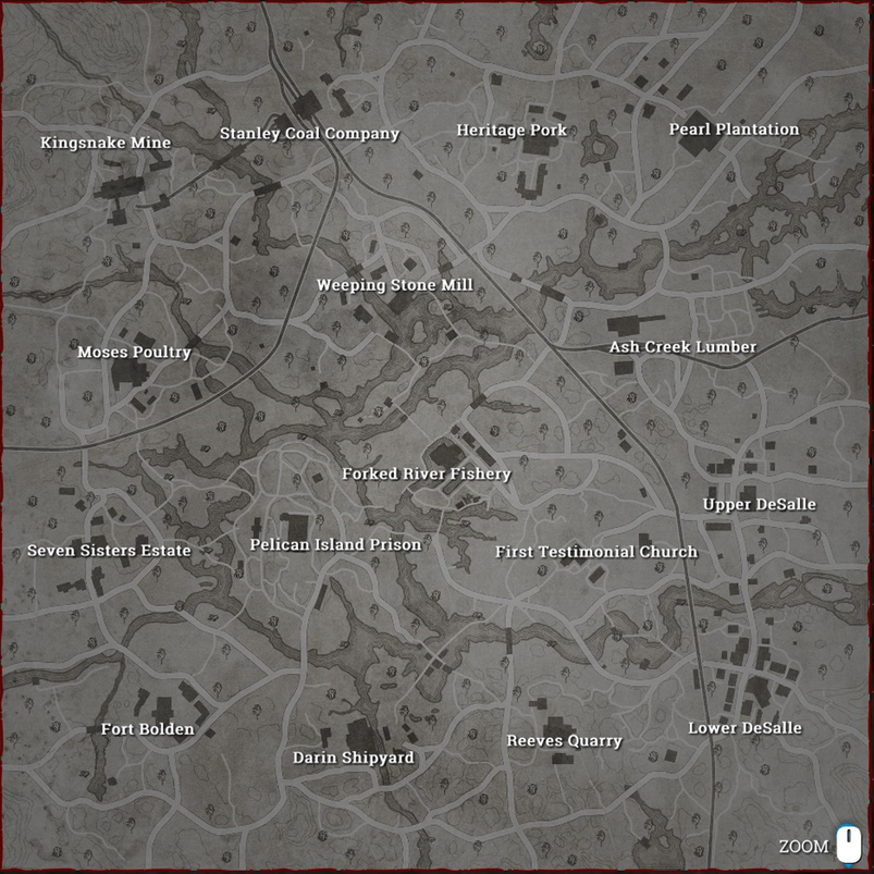 Hunt Showdown Interactive Map